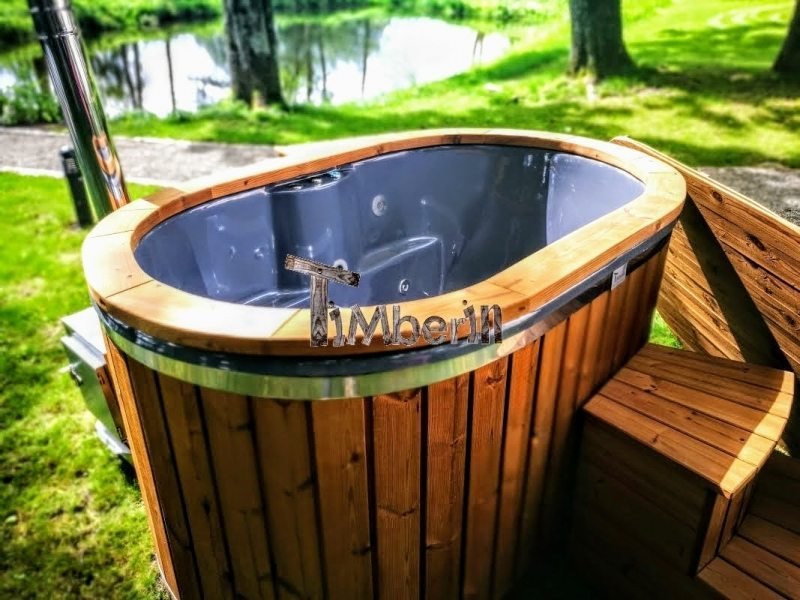 Vasca idromassaggio jacuzzi tinozza esterno in legno 2023